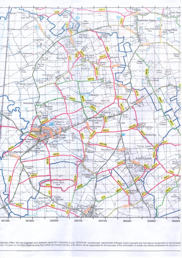 PROW map – Marden Parish Council